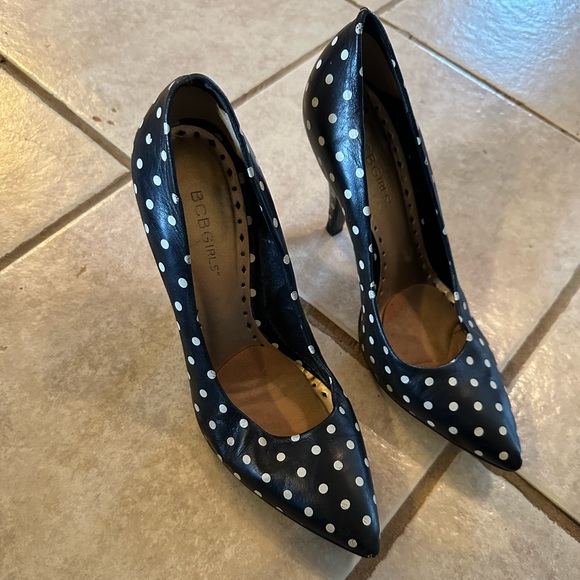 BCBGirls | Shoes | Polka Dot Heels | Poshmark